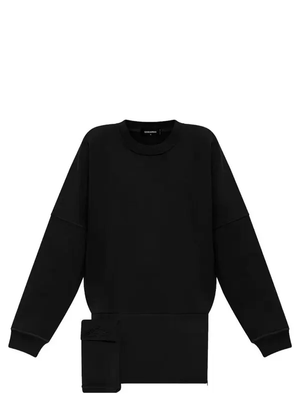 Dsquared2 Oversized Sweatshirt Dress - Black