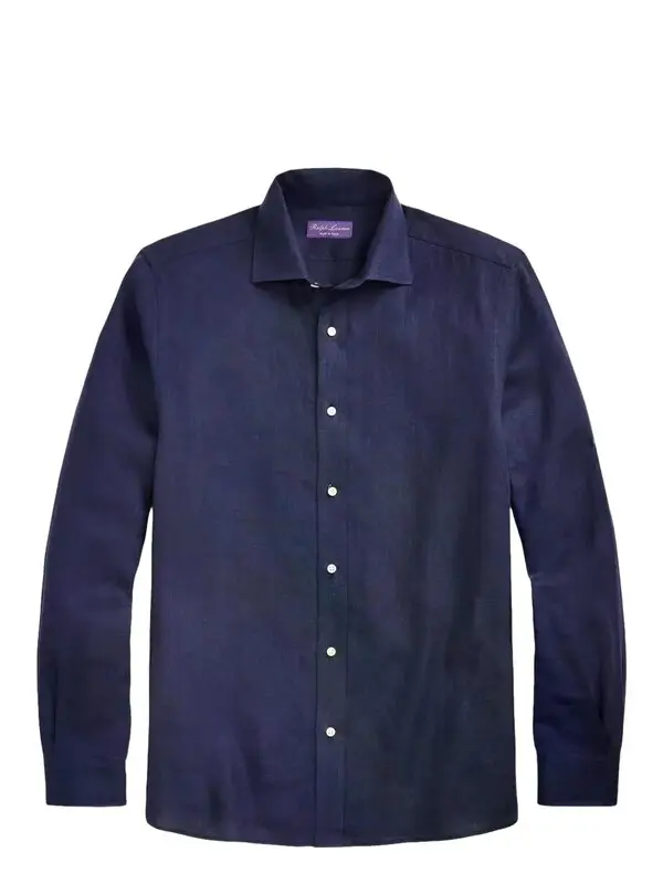 Ralph Lauren Purple Label Long-sleeve Button-up Shirt - Blue