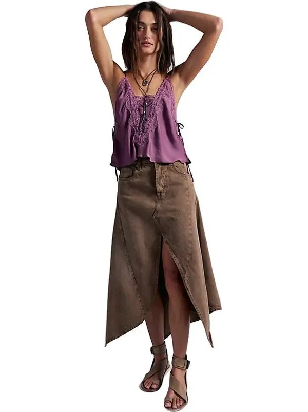 Free People We The Free Aquarius Maxi Skirt - Pinecone