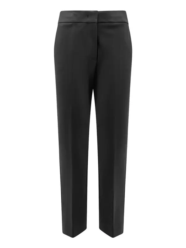 Max Mara Pegno Viscose Blend Trousers - Black
