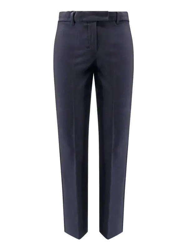 Max Mara Umanita Cotton-blend Trousers - Blue