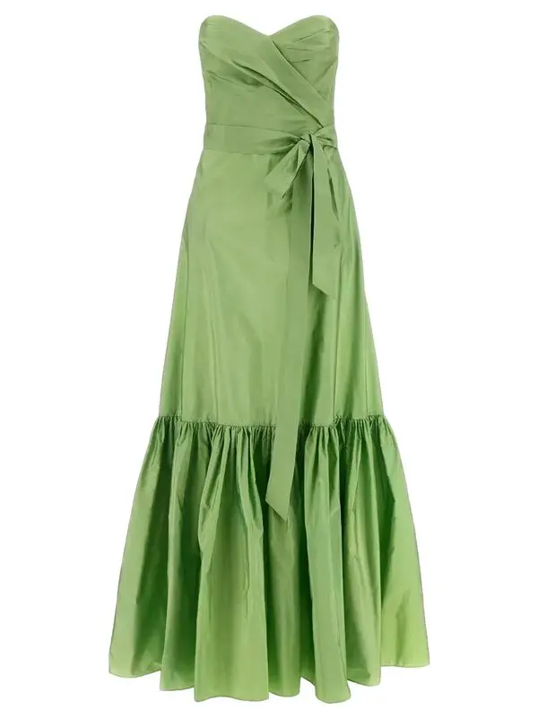 Max Mara Falena Strapless Dress - Green