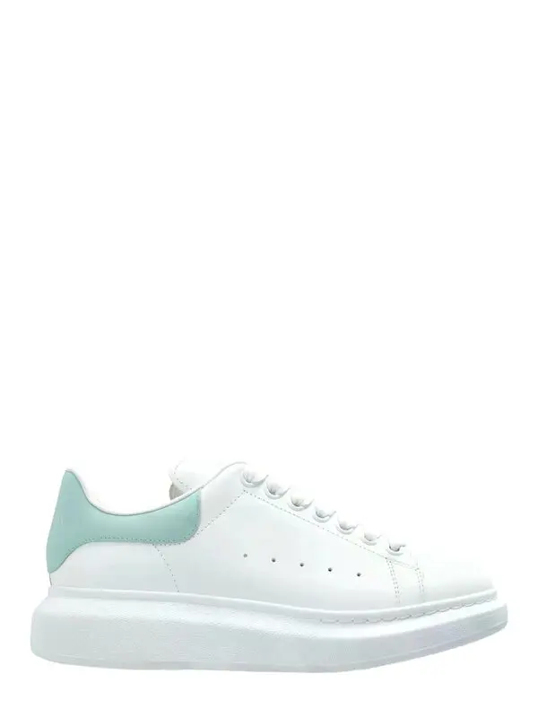 Alexander McQueen Oversized Leather Platform Sneakers - White