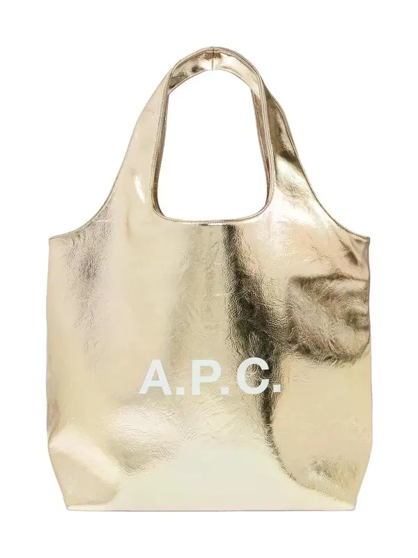 A.p.c. Ninon Metallic Tote Bag - Gold
