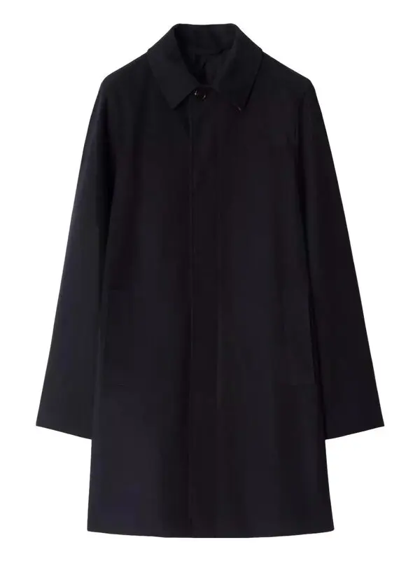 Burberry Cashmere Collared Coat - Blue