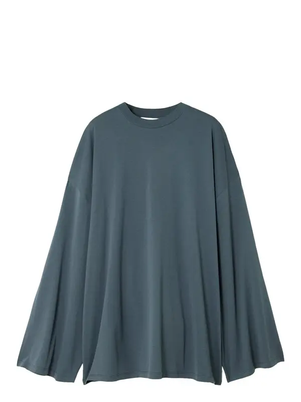 THE FRANKIE SHOP Rio Oversized Organic Cotton-jersey T-shirt - Gray