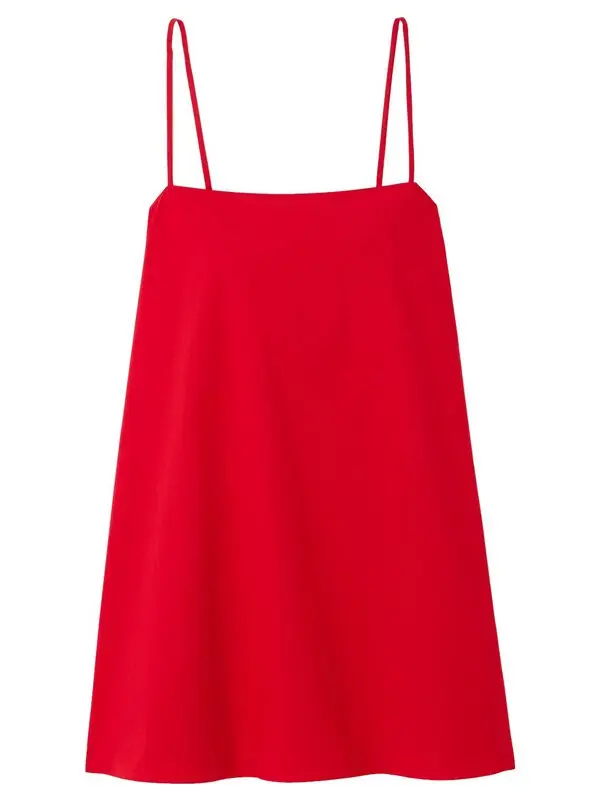 Matteau Cami Organic Cotton-poplin Mini Dress - Red