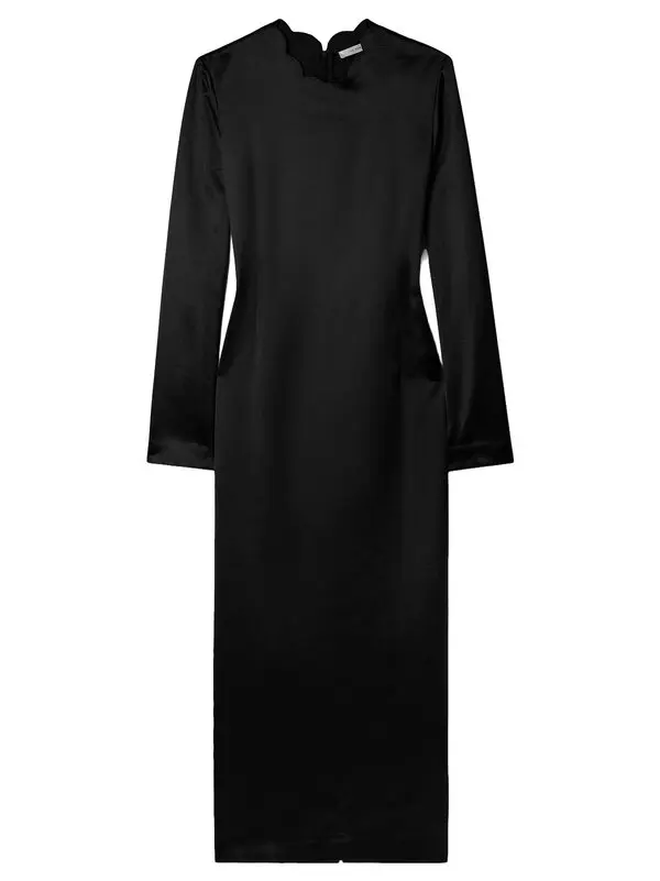 THE ROW Mitzi Silk-blend Maxi Dress - Black