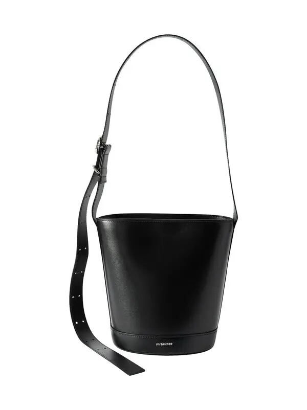JIL SANDER Cannolo Bucket Bag - Black