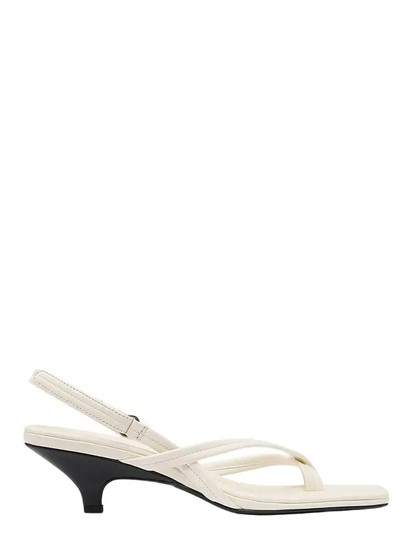 ST AGNI Cross Detail Heel - Off White