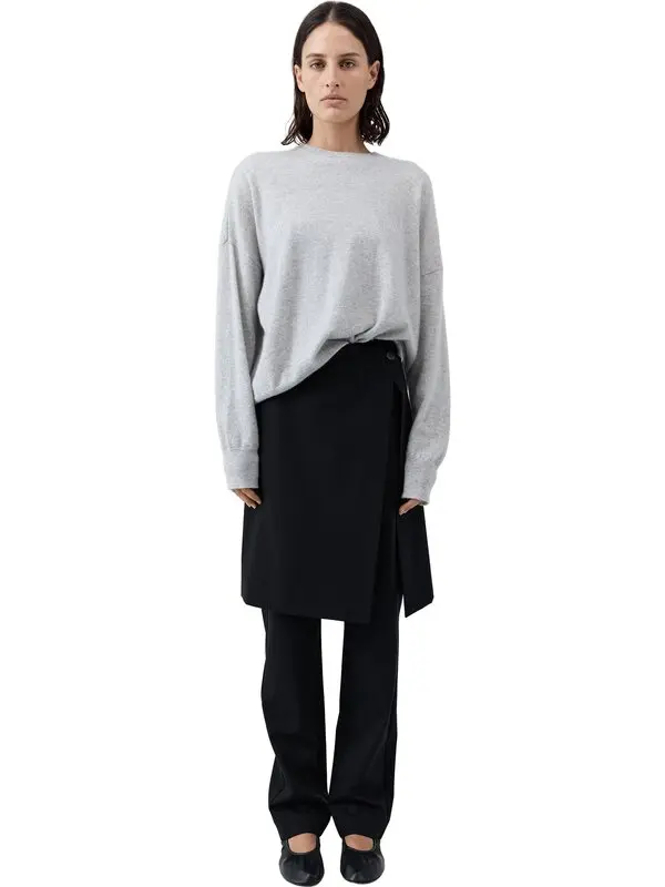 ST AGNI Cashmere Sweater - Grey Marle
