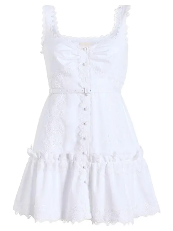 Cinq À Sept Aziza Embellished Mini Dress - White