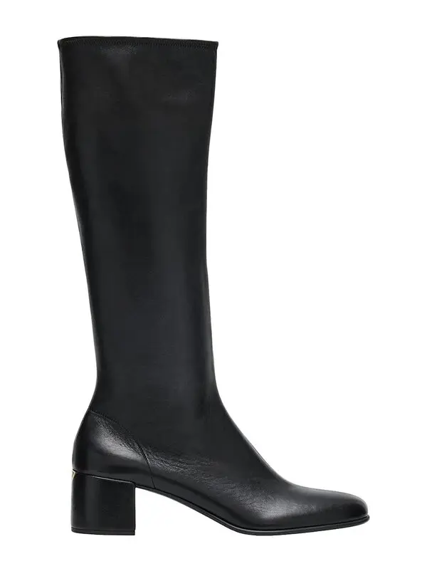 Prada Nappa Stretch Leather Knee-high Boots - Nero
