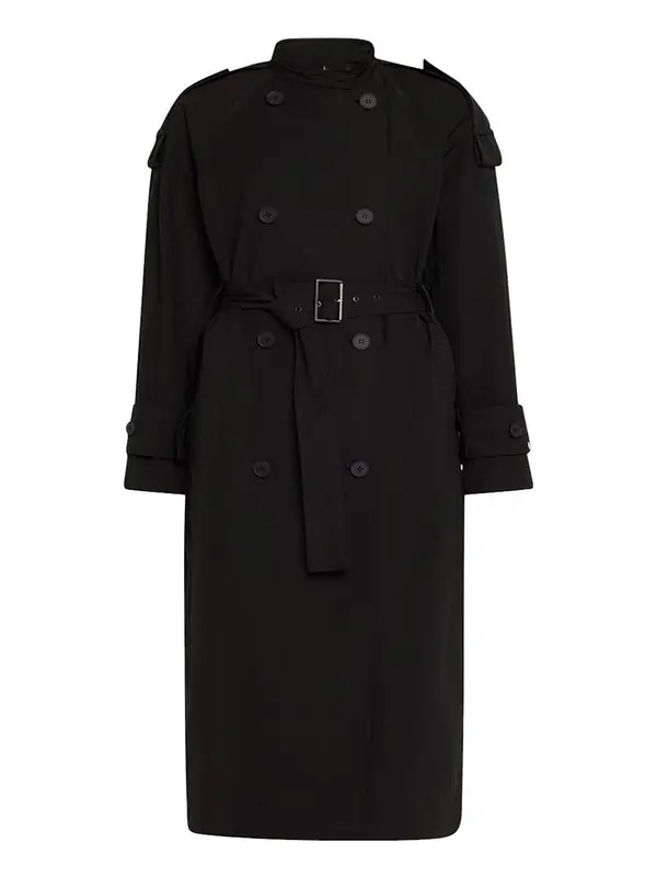 Moncler Trevoux Trench Coat - Black