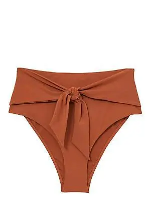 REISS Hallie Tie-waist Bikini Bottom - Brown