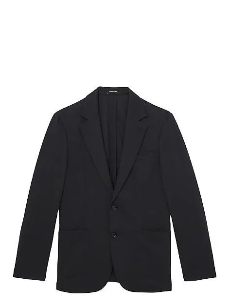 REISS Gerrard Notched-lapel Slim-fit Stretch-jersey Blazer - Navy