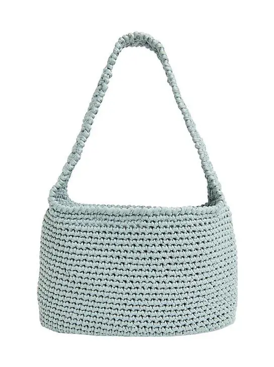 Whistles Adaline Crochet Shoulder Bag - Blue