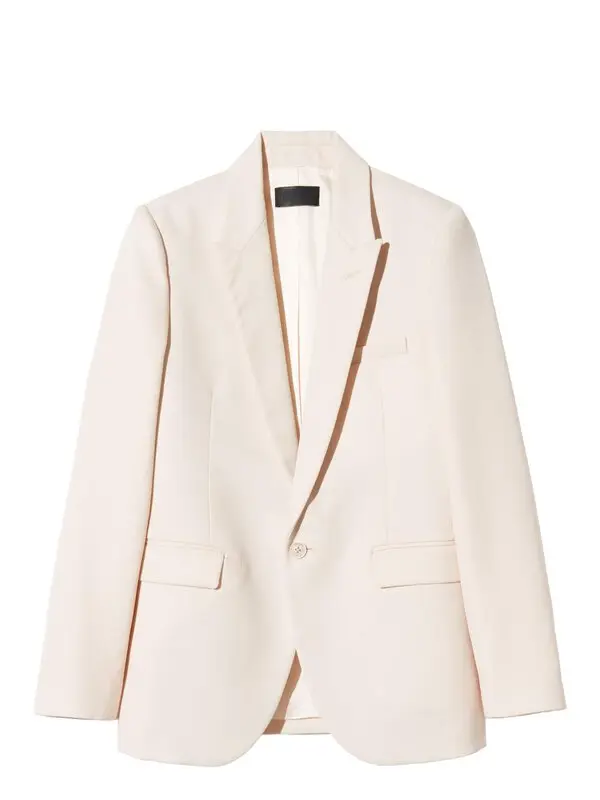 NILI LOTAN Anabel Wool Jacket - Off-white