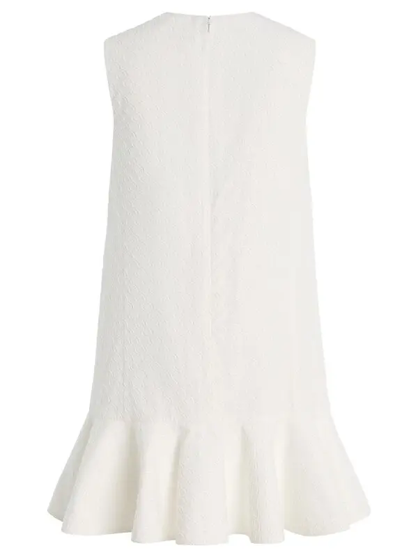 Oscar De La Renta Bubble-hem Mini Dress - Off-white