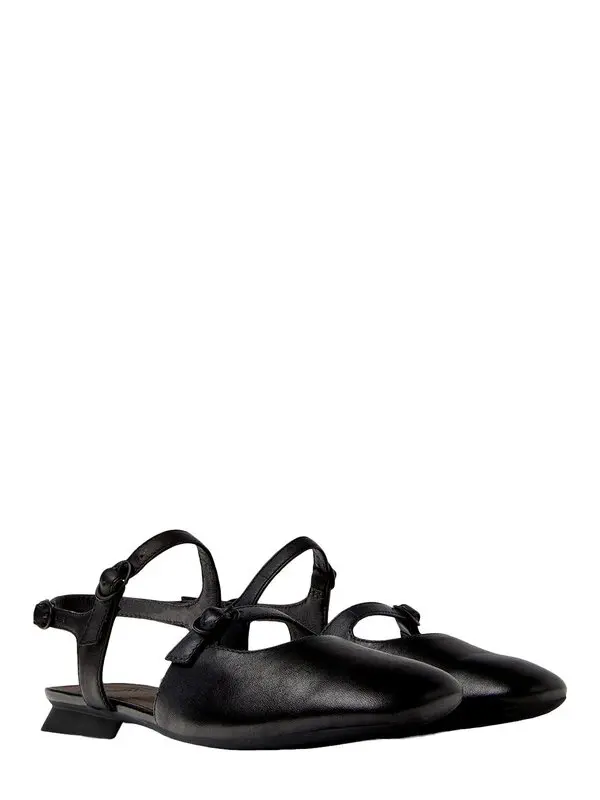 Camper Myra Ankle Strap Flat - Black