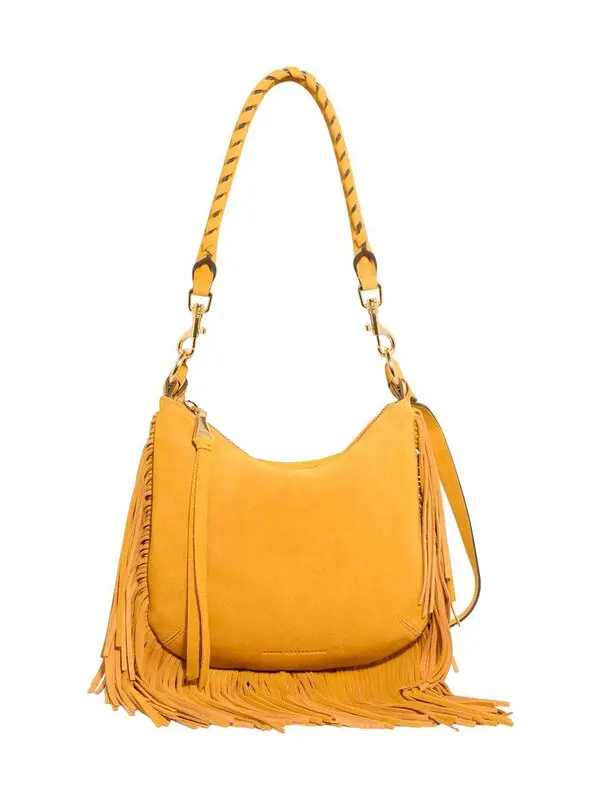 AIMEE Kane Convertible Leather Shoulder Bag - Sunshine