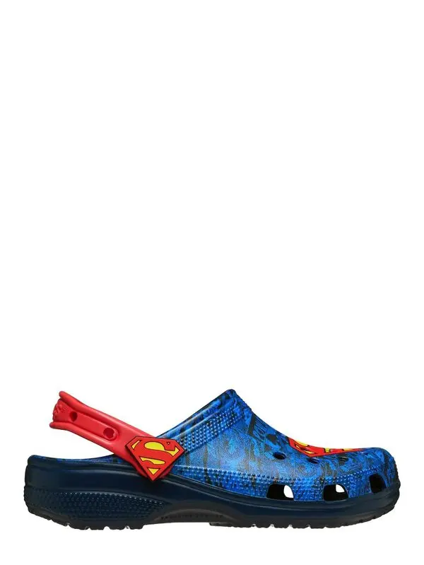 CROCS Classic Superman Clogs - Blue/red