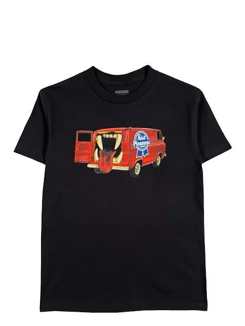 PLEASURES Beer Van T-shirt - Black