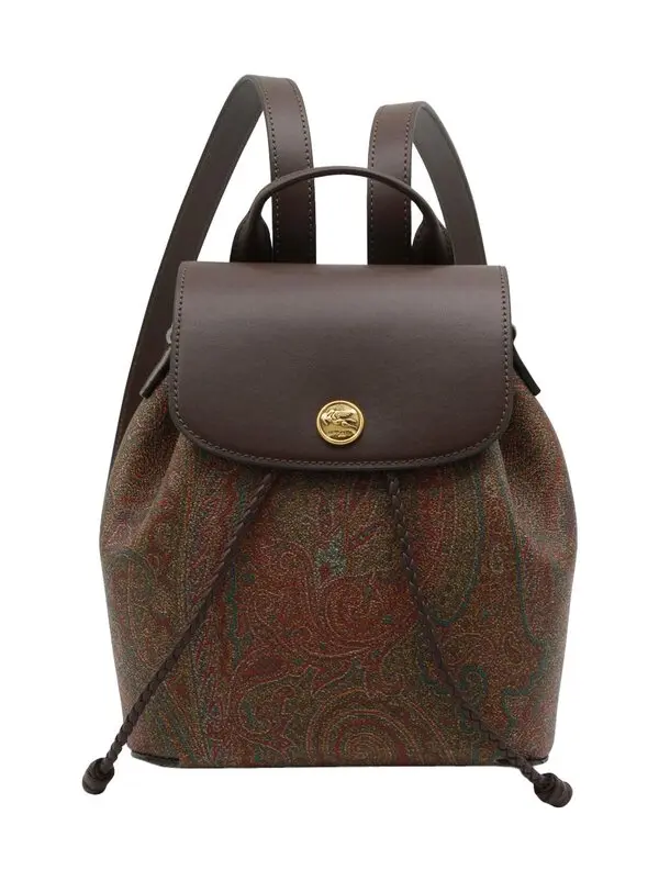 Etro Patterned Backpack - Brown