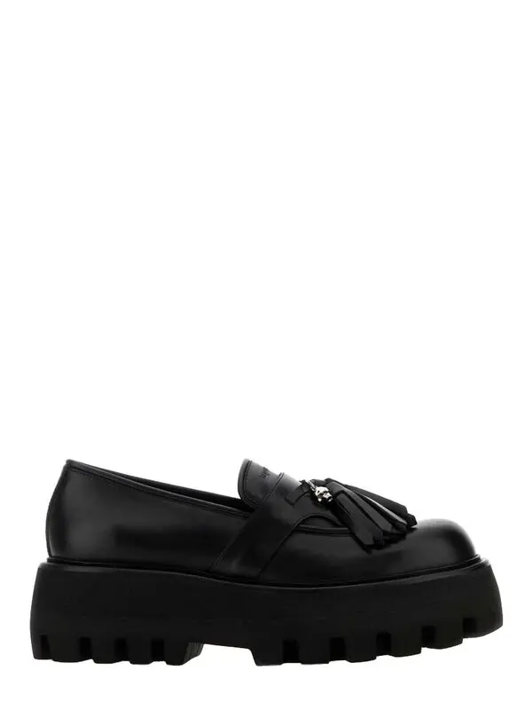 Alexander McQueen Leather Loafers - Black