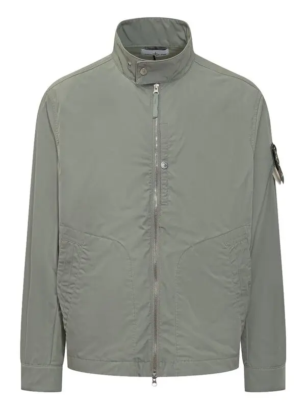 Stone Island Biker Jacket - Green