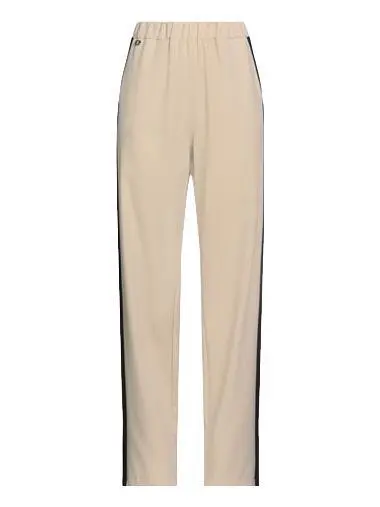 KONTATTO Crepe Straight-leg Pants - Beige