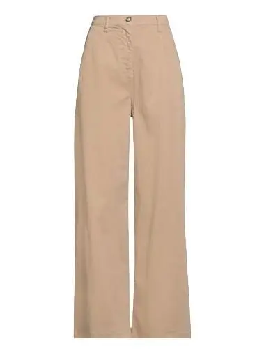 OTTOD'AME Wide-leg High-waisted Pants - Beige