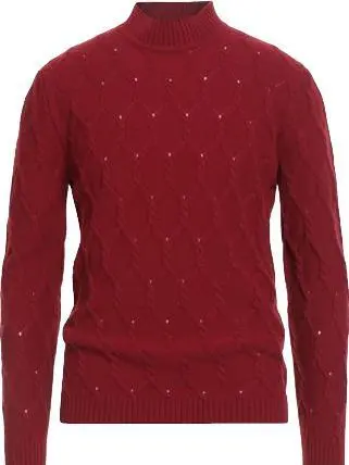 DANIELE FIESOLI Turtleneck Knit Top - Red