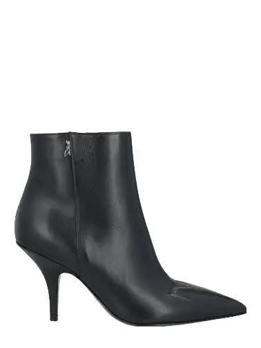 Patrizia Pepe Leather Ankle Boots - Black
