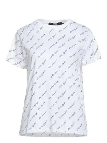 Karl Lagerfeld Logo-print Cotton T-shirt - White
