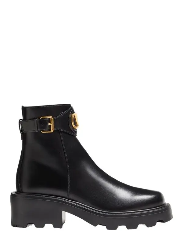 Valentino Garavani Vlogo Signature Ankle Boot - Black
