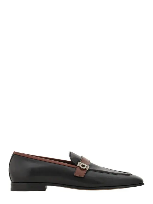 FERRAGAMO Gancini Hug Loafer - Brown
