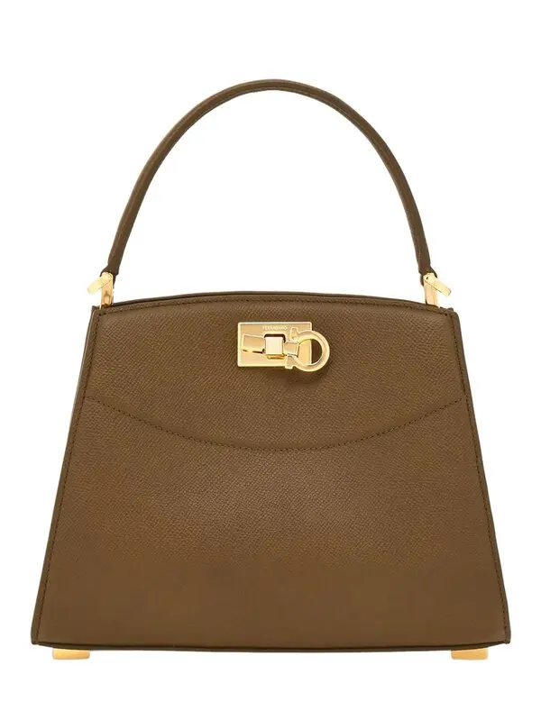 FERRAGAMO Studio Box Bag - Brown