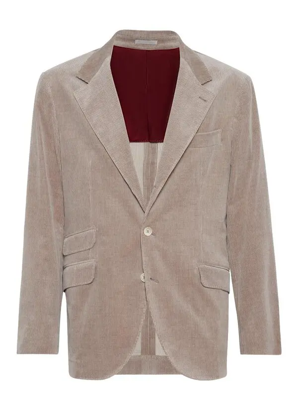 Brunello Cucinelli Corduroy Blazer - Bark