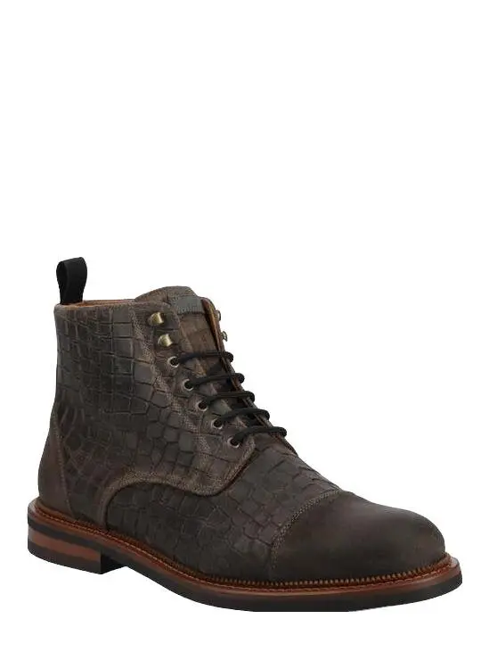 Taft Rome Dress Boot - Croco/brown