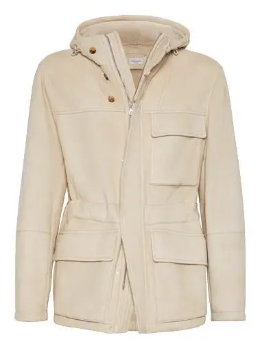 Brunello Cucinelli Shearling Parka - Buff