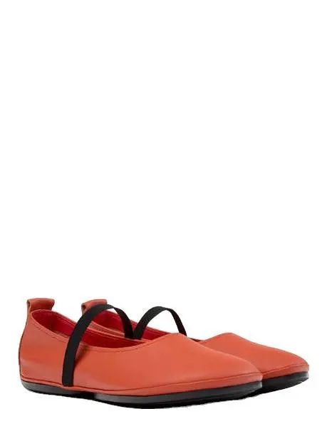 Camper Right Nina Ballet Flat - Dark Orange
