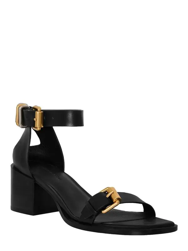 Rebecca Minkoff Buckle Up Ankle Strap Sandal - Black