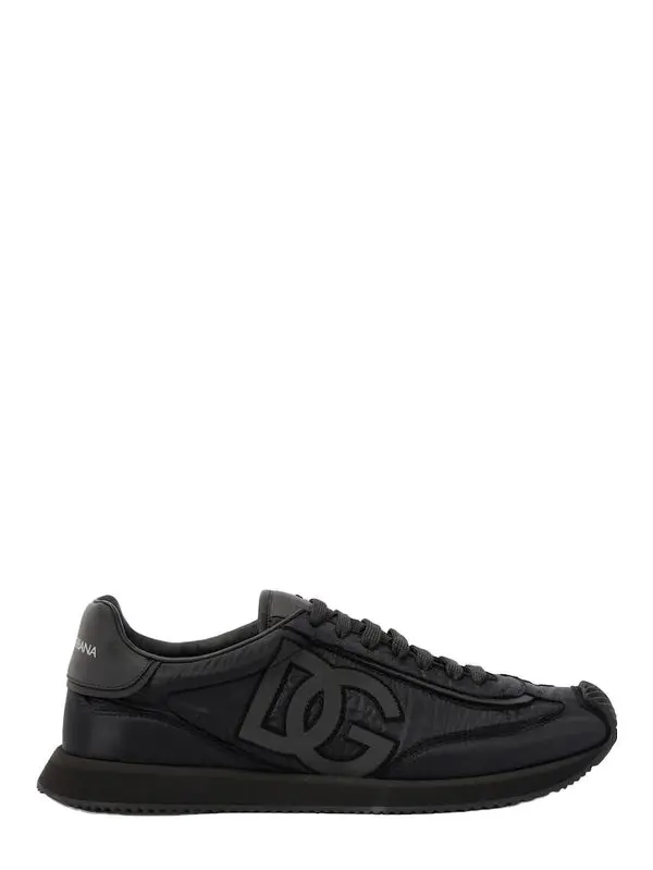 Dolce & Gabbana Leather-trimmed Canvas Sneakers - Neutrals