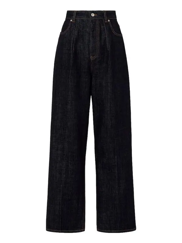 Victoria Beckham High-rise Straight Jeans - Blue