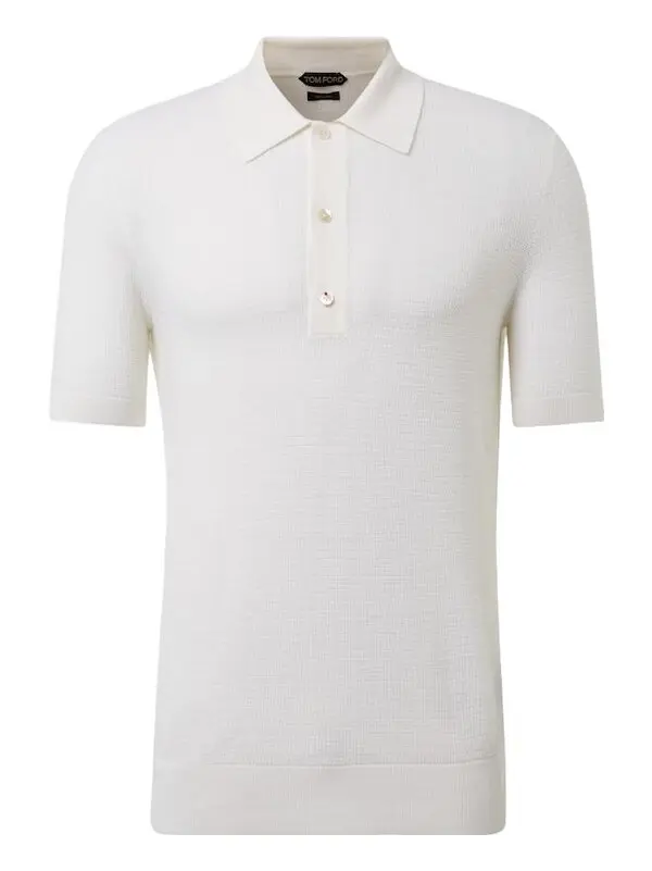 TOM FORD Wool Polo Sweater - White