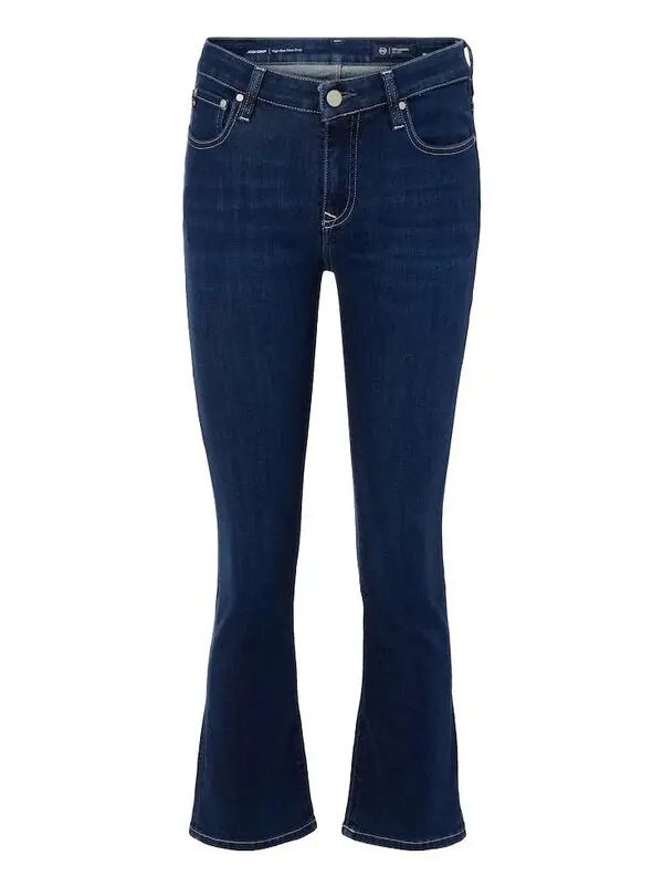 Ag Jodi Cropped Flared Jeans - Blue
