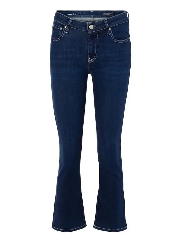 Ag Jodi Cropped Flare Jeans - Blue