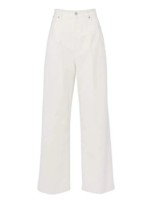 Victoria Beckham High-rise Wide-leg Jeans - White