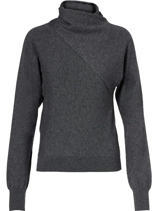 TOM FORD Cashmere And Cotton Turtleneck Sweater - Grey